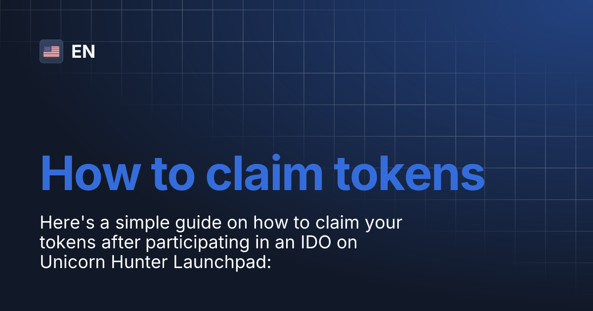 How to claim tokens | EN